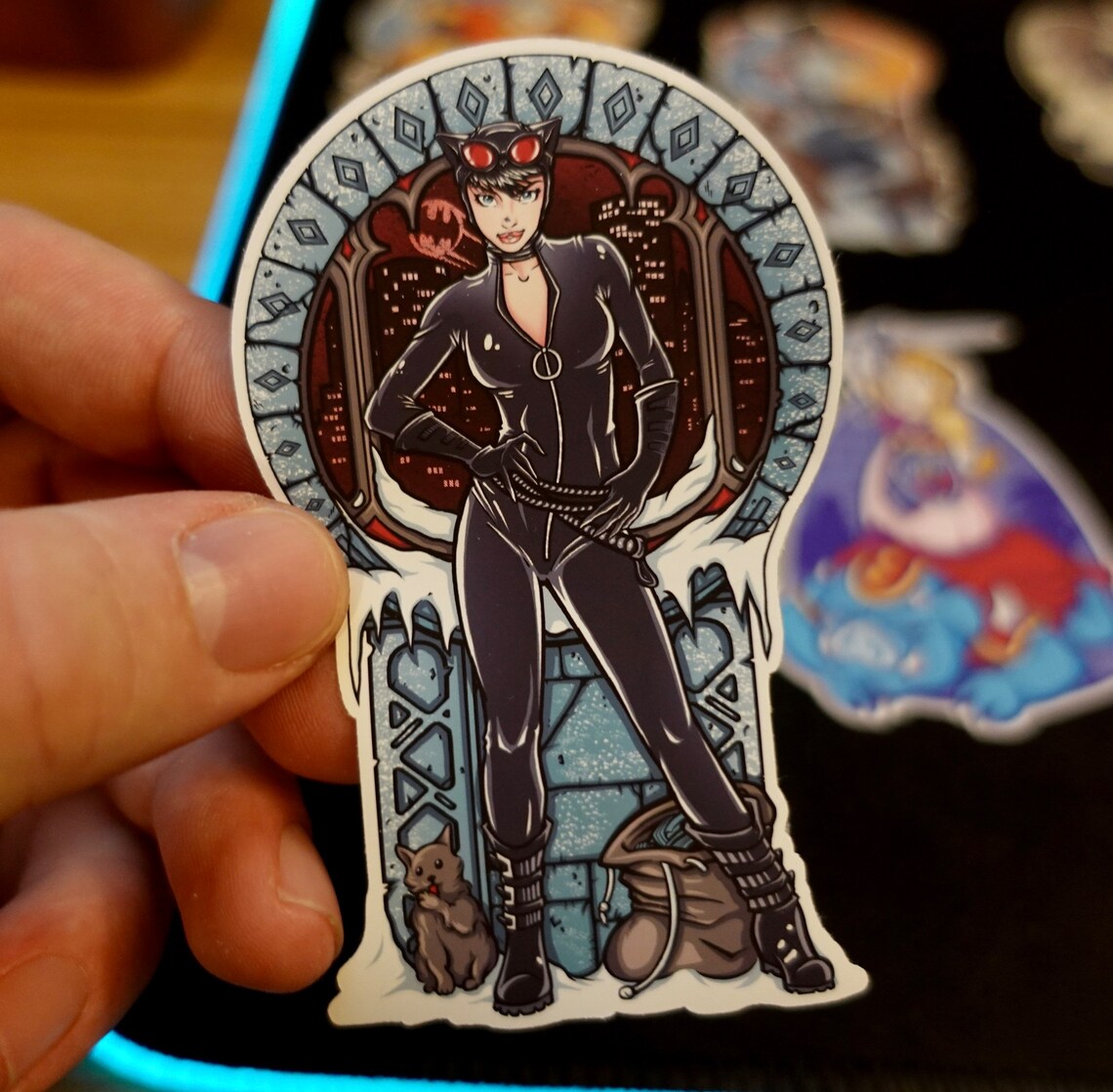Catwoman Catwoman Sticker Vinyl Sticker Individual Die Cut - Etsy