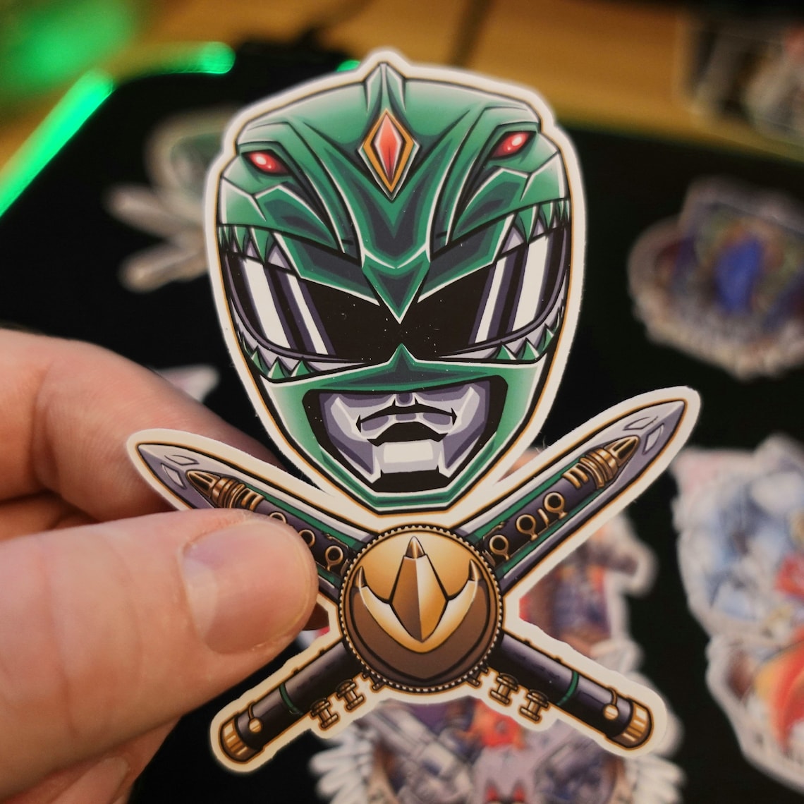 Green Power Ranger, Green Power Ranger Sticker, Vinyl Sticker ...