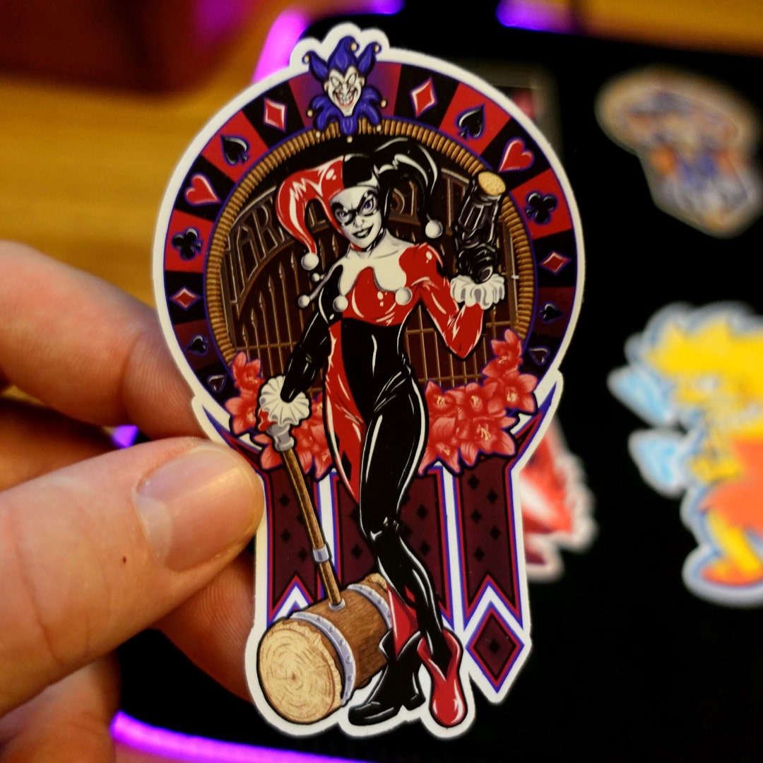Harley Quinn, Harley Sticker, Vinyl Sticker, Individual Die Cut - Etsy