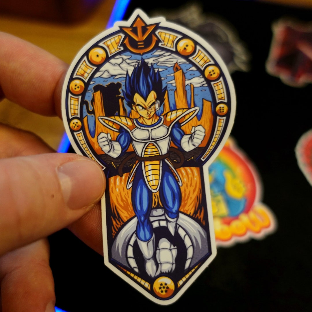 Dragonball Z, Vegeta, Anime Sticker, Vinyl Sticker, Individual Die Cut ...