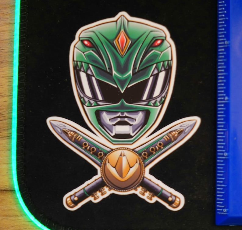 Green Power Ranger, Green Power Ranger Sticker, Vinyl Sticker ...