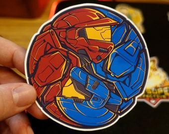 Master Chief Vinyl Sticker - Etsy