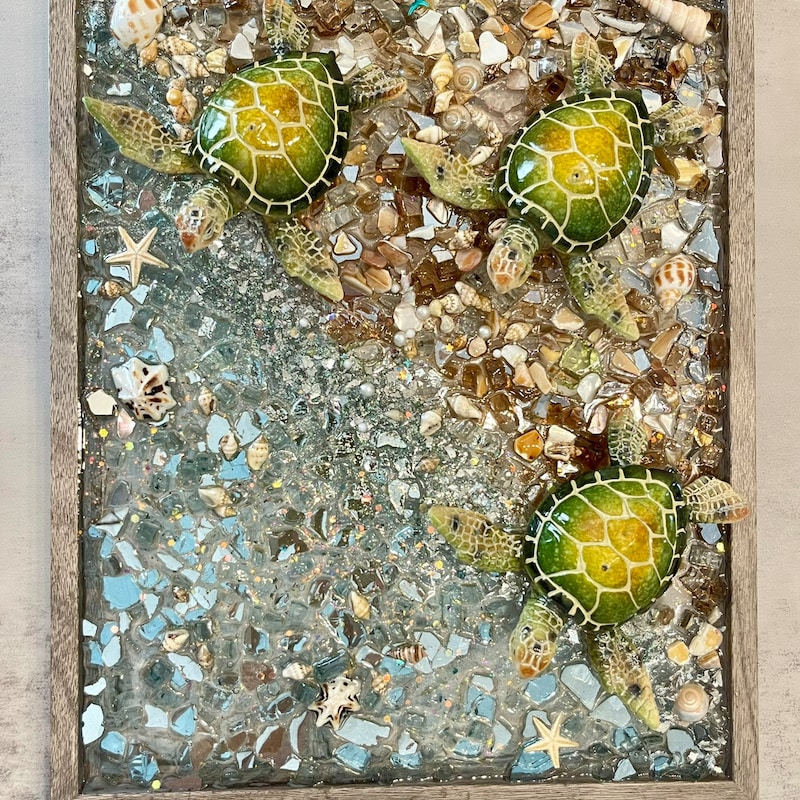 Sea Glass Turtle - Etsy