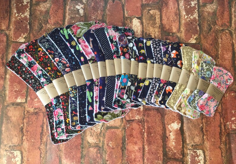 Reusable Cloth Menstrual Pads Sanitary Pads towels - Etsy