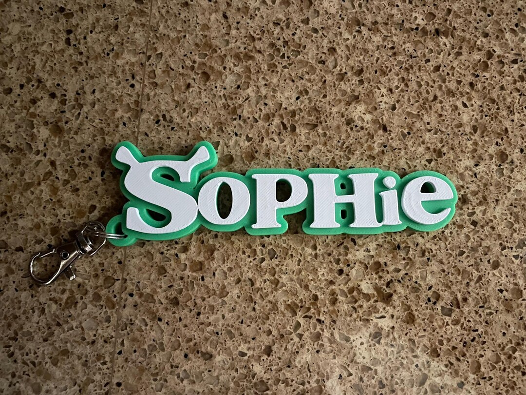 Shrek Inspired Name Bag Tag. Great Birthday Gift! Bag Tag, Backpack Tag ...