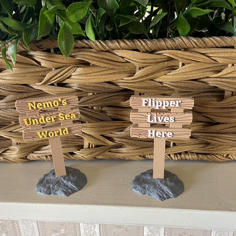 Custom Fish Name Plate - Etsy