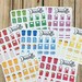 Icon Stickers, Functional Icons for Calendars & Planners, Two 2 Dollar ...