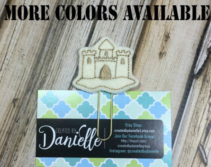 SALE 30% OFF Castle Planner Clip Felt Bookmark Paper Clip - Etsy