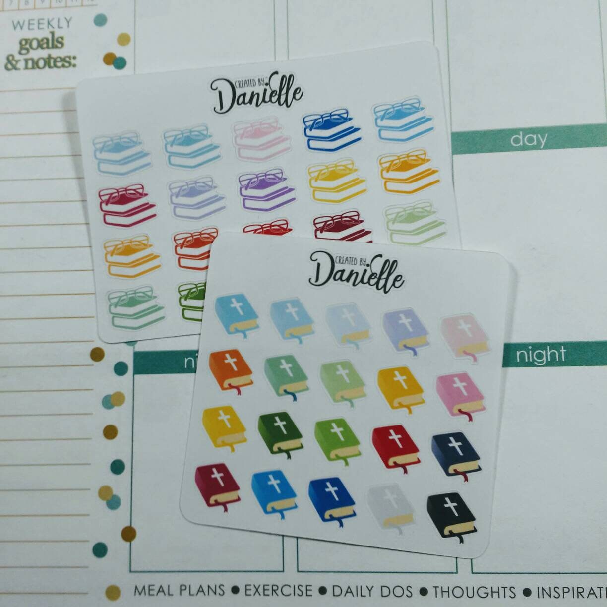 Book Planner Stickers for Journal Notebook Calendar or | Etsy