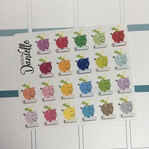 Savings Bank Planner Stickers, Money Tracker Stickers, Savings Sticker ...