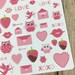 Valentines Day Owl Planner Sticker Set Pink February - Etsy