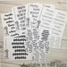 Black Days of the Week Daily Planner Stickers Journal - Etsy