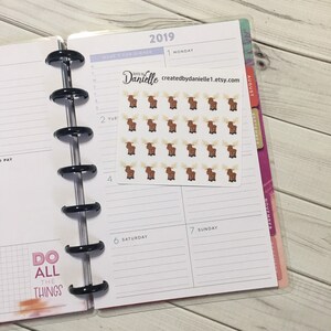 Moose Planner Stickers, Woodland Forest Animal Stickers, Journal ...