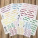 Rainbow Days of the Week Planner Stickers for Calendar, Journal ...