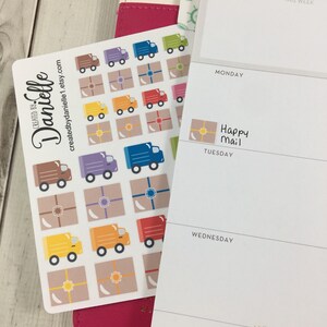 Mail Planner Sticker, Delivery Tracker Stickers, Happy Mail Planner ...