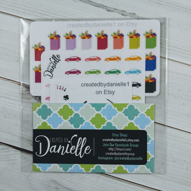 Mini Grocery Bag Planner Stickers Groceries Planner Stickers | Etsy