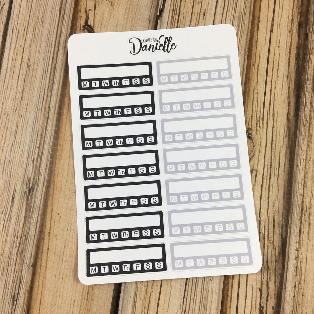 Habit Tracker Planner Stickers, Routine Reminder Planner Stickers ...