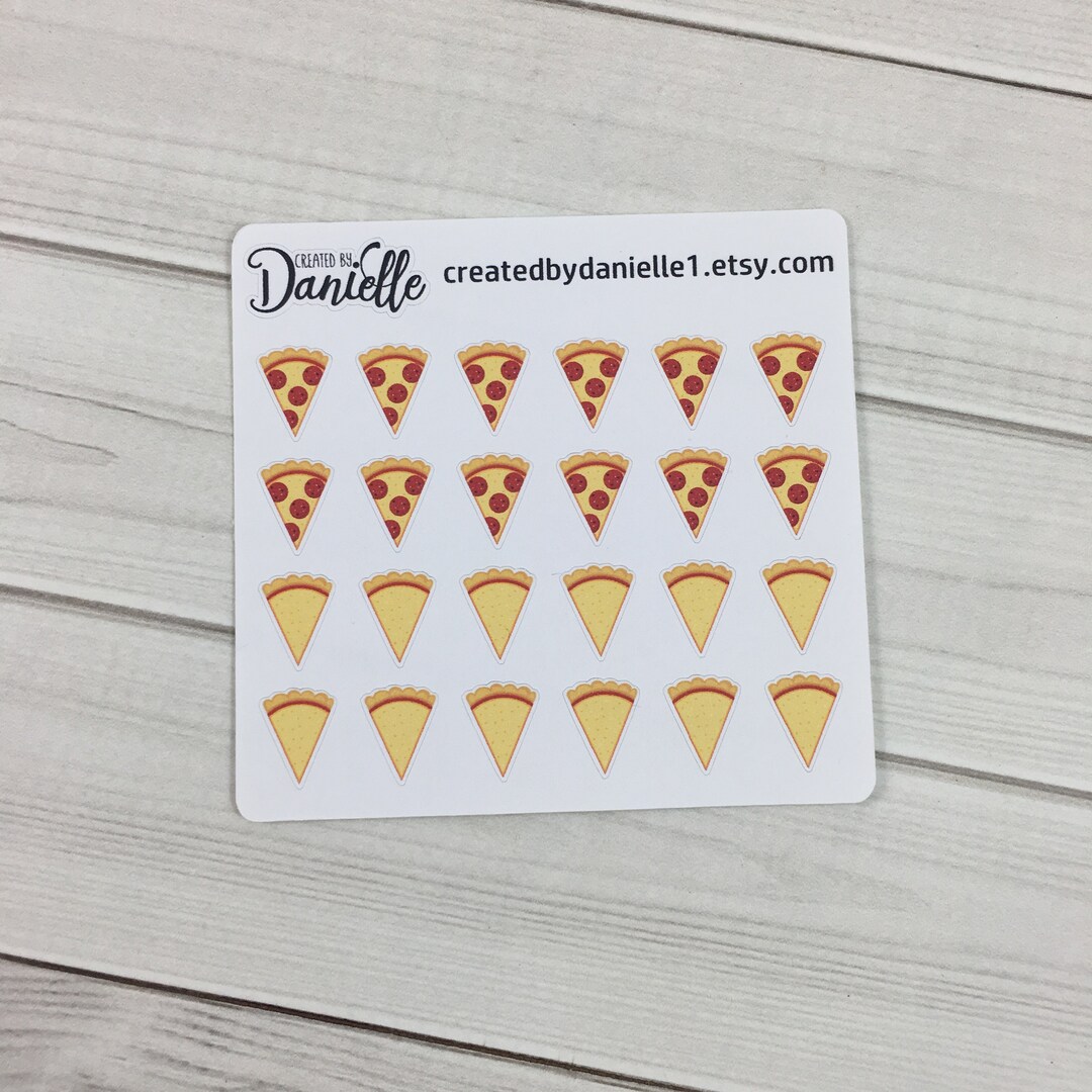Pizza Planner Stickers, Food Stickers, Pizza Night Stickers, Pizza ...