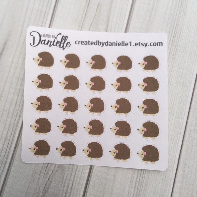 Hedgehog Planner Stickers Woodland Forest Animal Stickers - Etsy