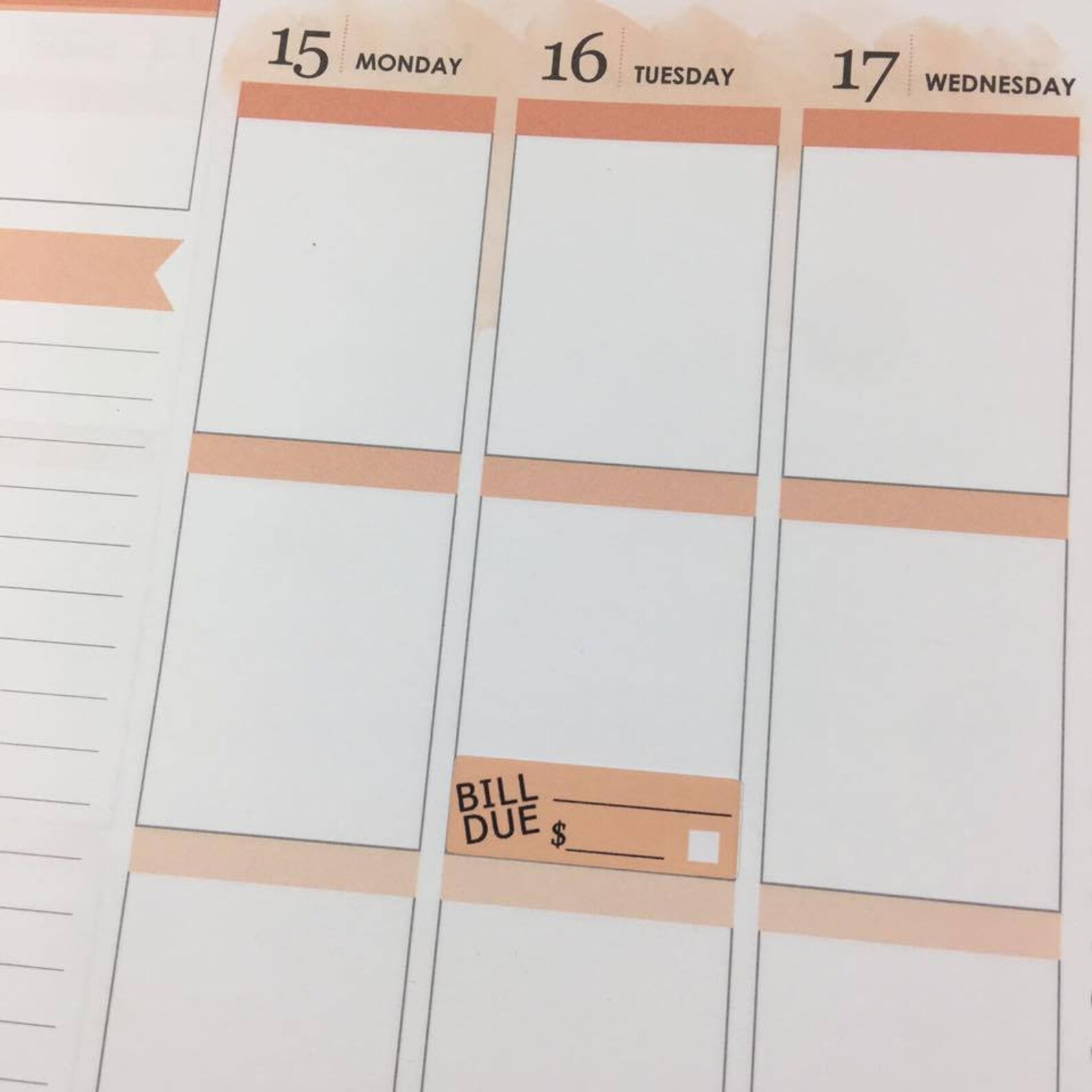 Bill Due Planner Stickers Bill Pay Stickers Budget Planner | Etsy