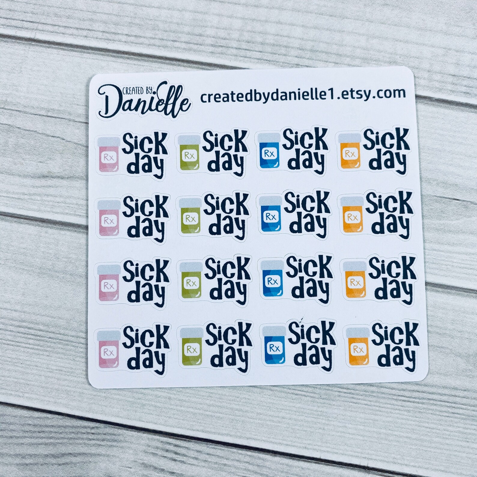 Sick Day Planner Stickers Work Planner Stickers Planner - Etsy