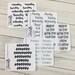 Black Days of the Week Daily Planner Stickers, Journal Stickers ...