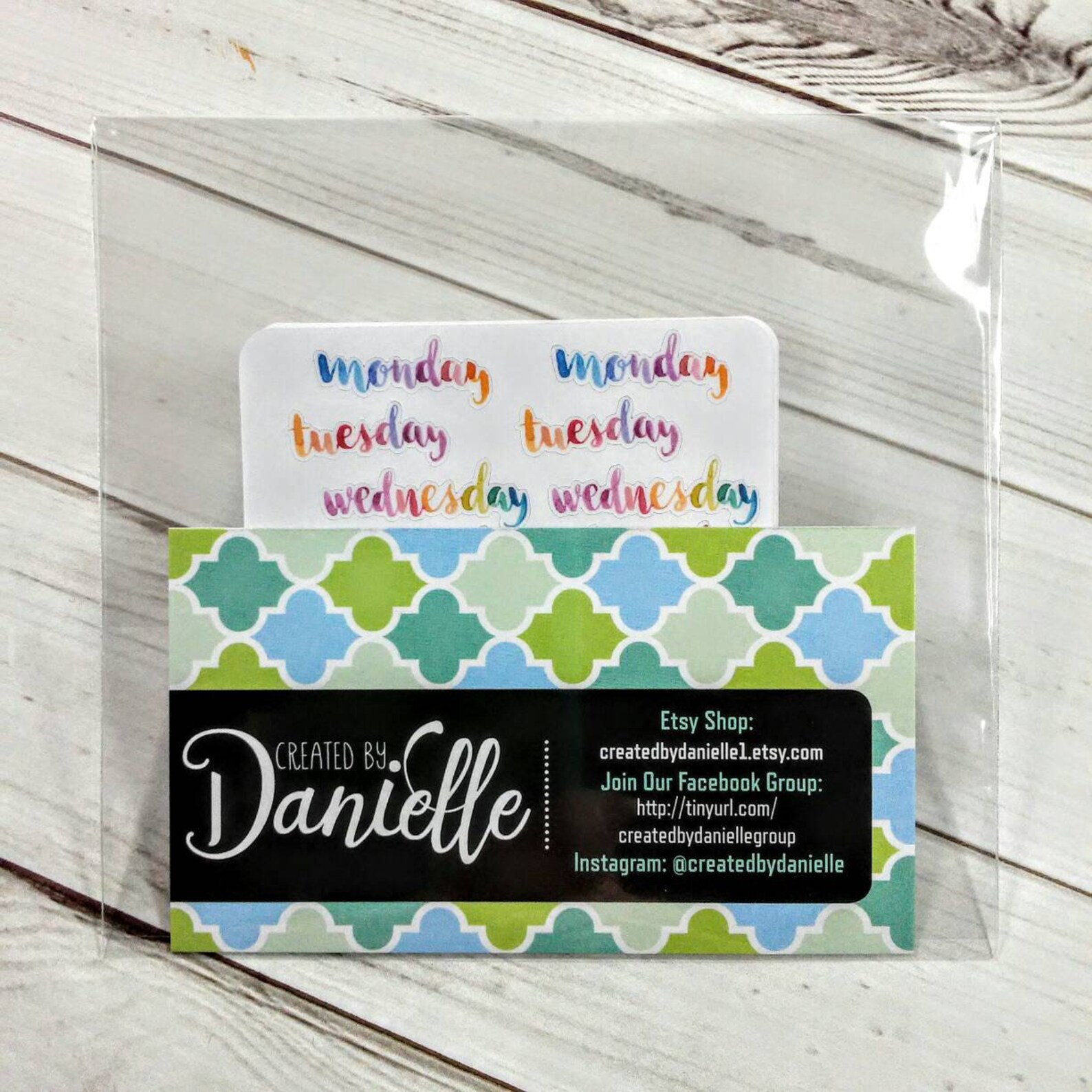 Rainbow Days of the Week Planner Stickers for Calendar | Etsy
