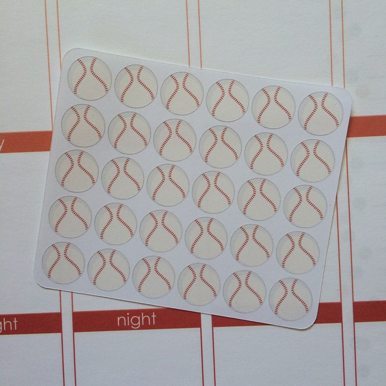 Sports Stickers Baseball Stickers Baseball Planner | Etsy