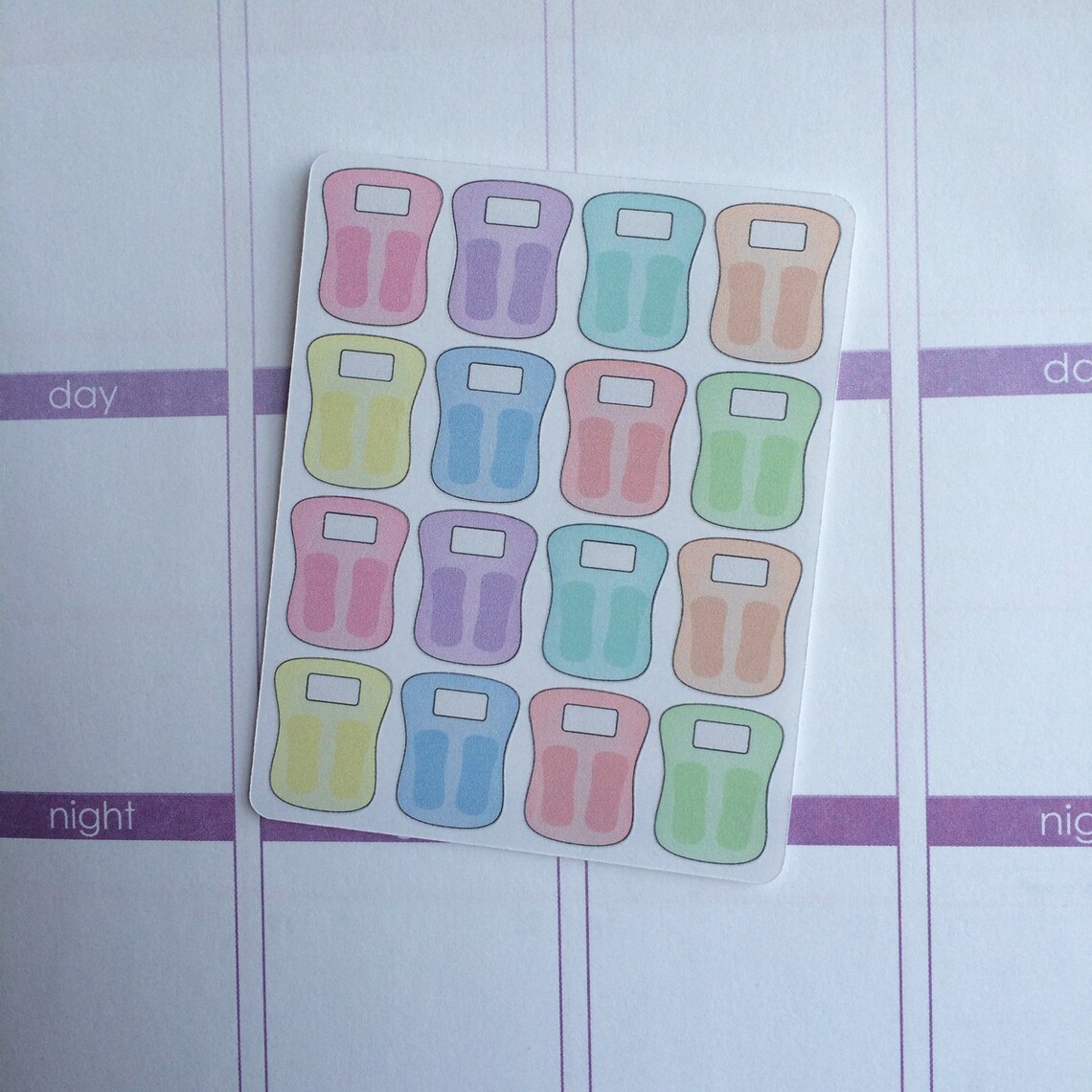 Weigh in Scale Sticker Fitness Planner Stickers Scale | Etsy