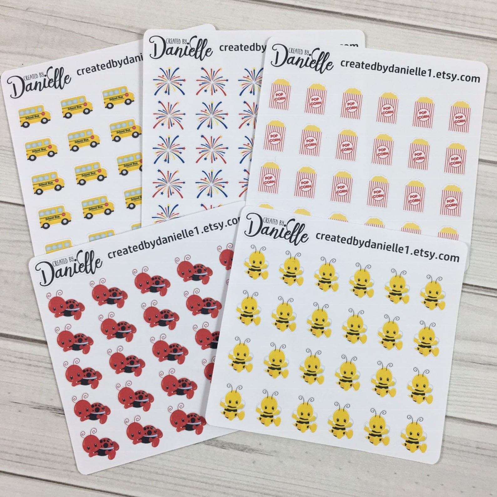 Popcorn Stickers Movie Night Planner Stickers Movie Time | Etsy