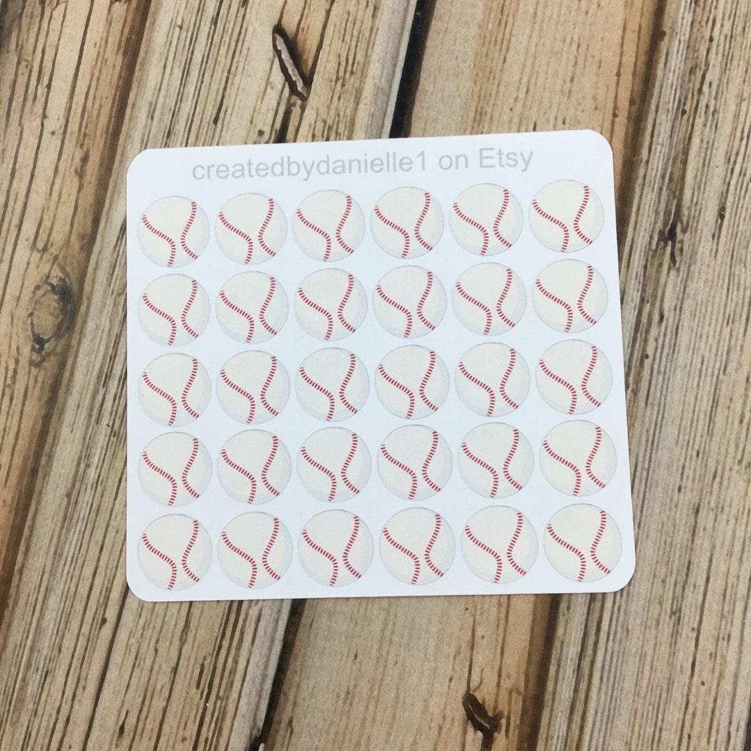 Sports Stickers Baseball Stickers, Baseball Planner Stickers, Baseball ...
