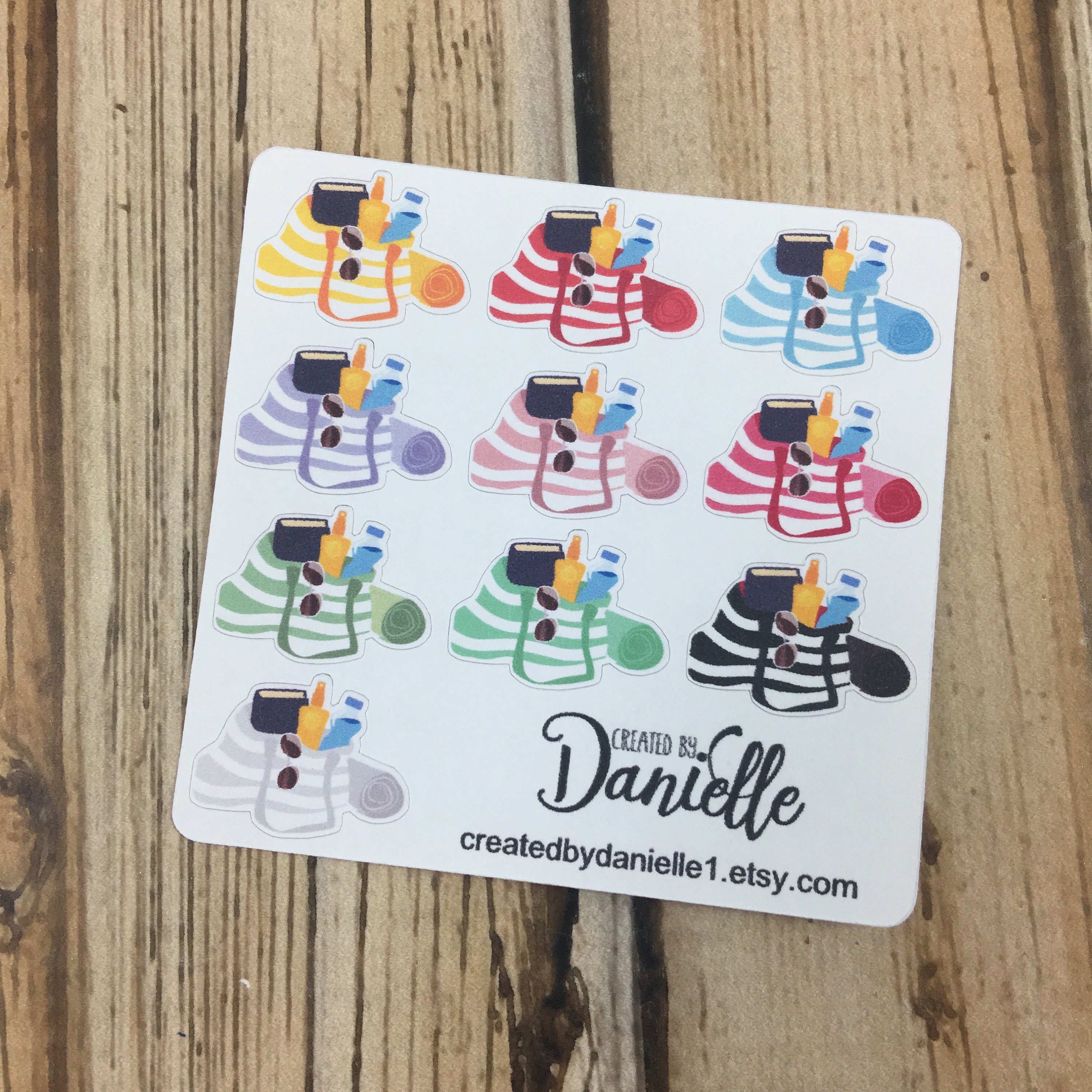 Beach Planner Stickers Beach Stickers Weekend Planner | Etsy