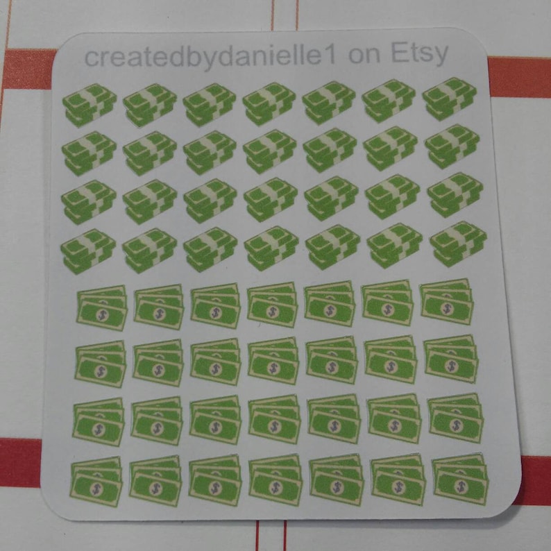 Tiny Money Stickers Pay Day Stickers Money Planner Stickers - Etsy