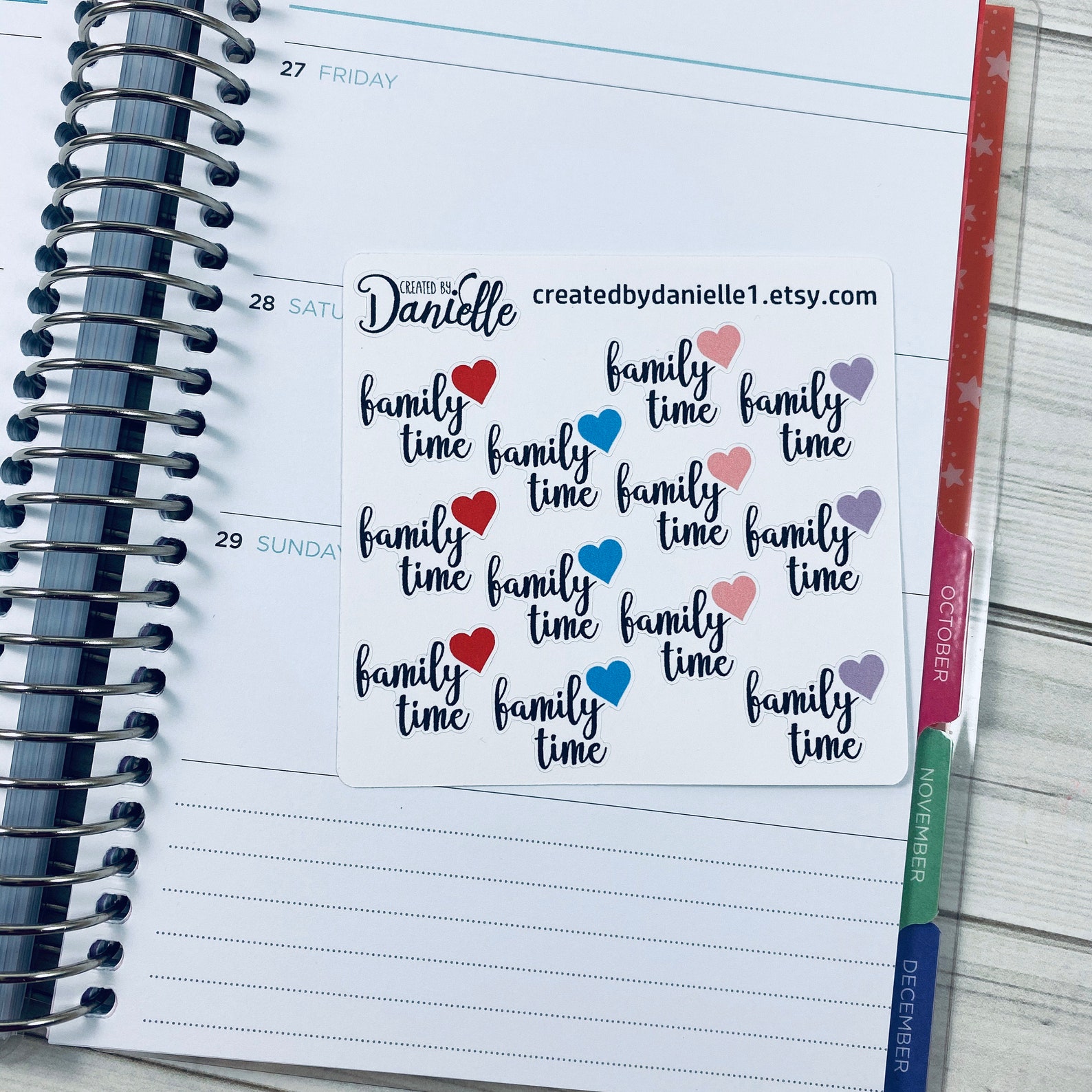 Family Time Planner Stickers Planner Stickers for Happy - Etsy