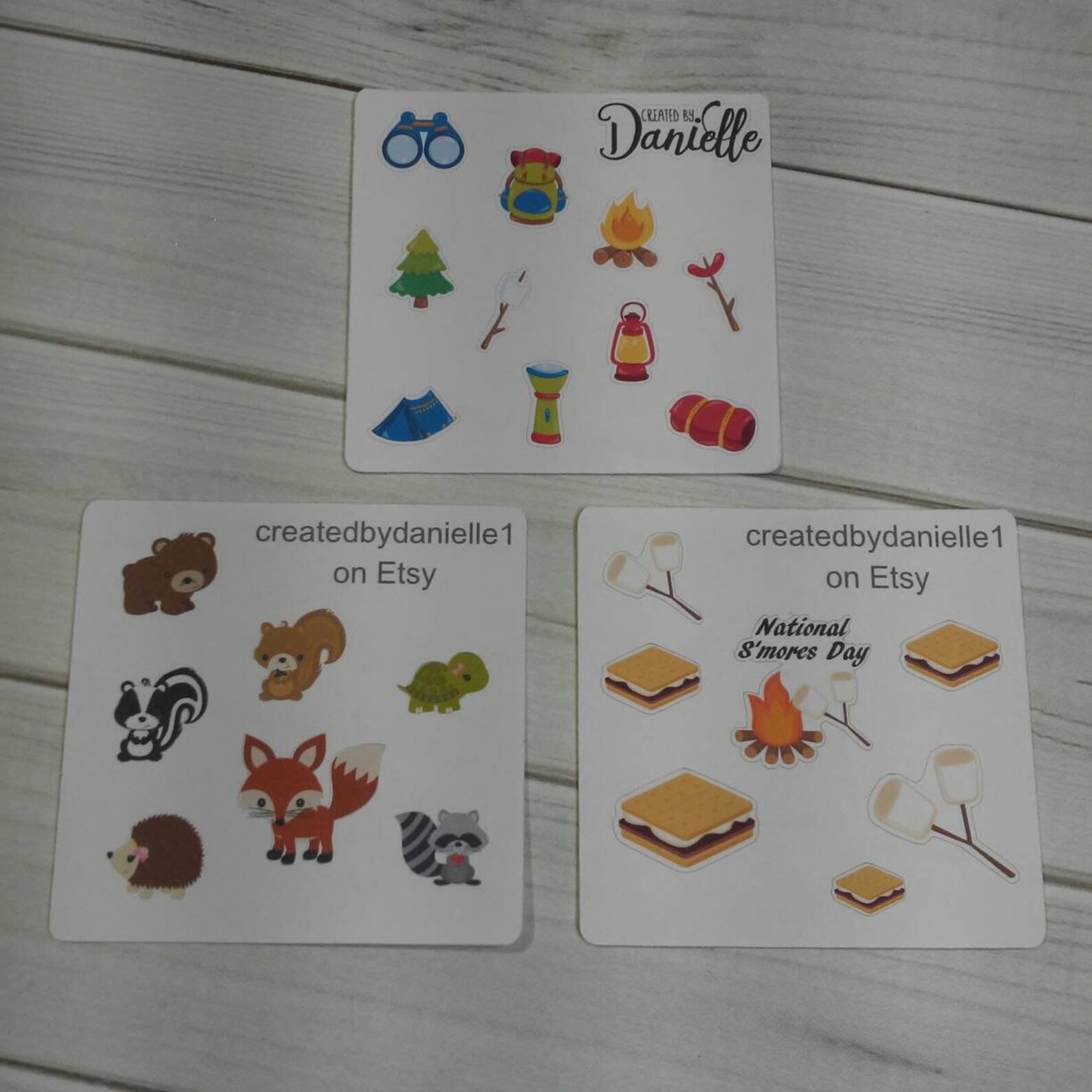 Forest Friends Planner Stickers Sampler Forest Planner - Etsy