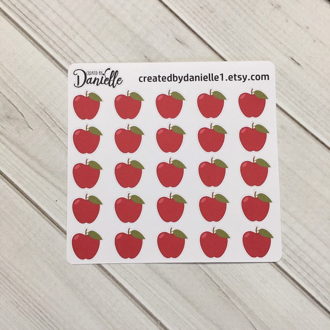 Apple Stickers, Apple Picking Stickers, Fruit Stickers, Teacher Planner ...