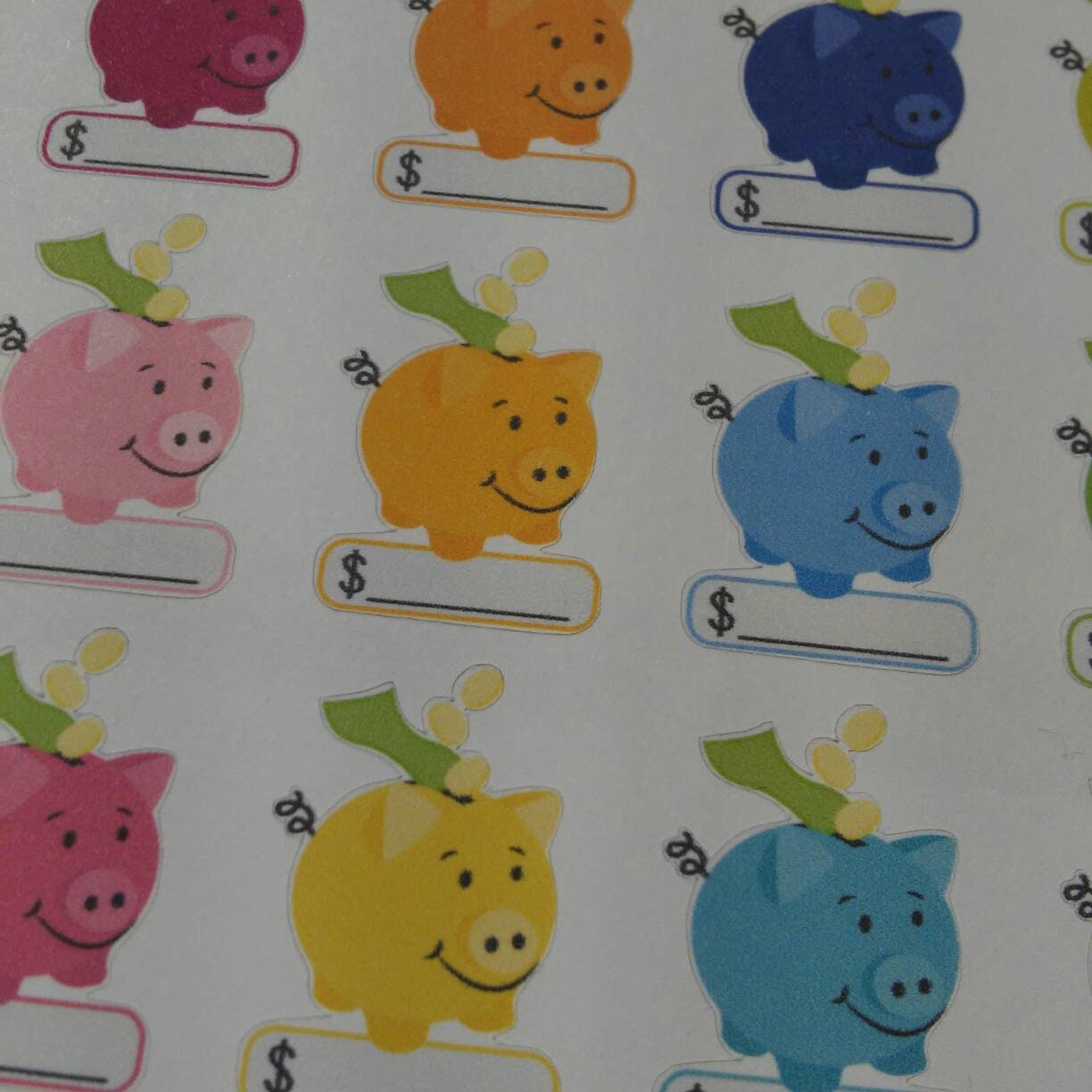 Savings Bank Planner Stickers Money Tracker Stickers Savings | Etsy