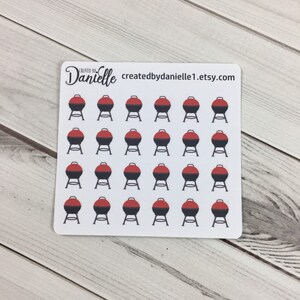 Grill Stickers, BBQ Stickers, Grilling Planner Sticker, Cook Out ...