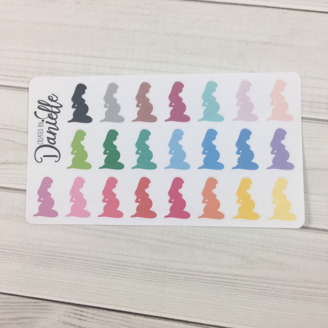Pregnancy Tracker Stickers Pregnancy Stickers for Planner - Etsy