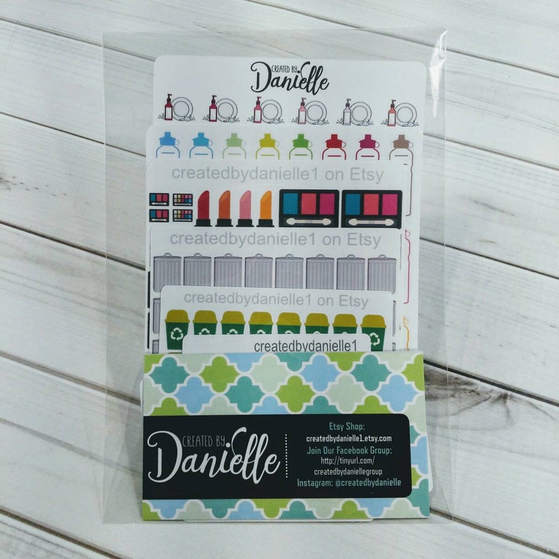 Dishes Stickers Cleaning Planner Stickers Chores Planner - Etsy