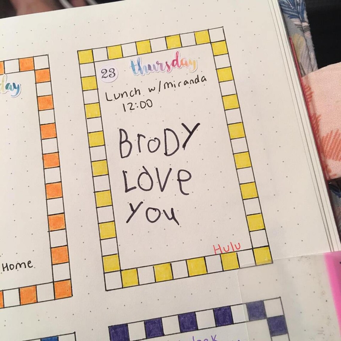 Rainbow Days of the Week Planner Stickers for Calendar | Etsy