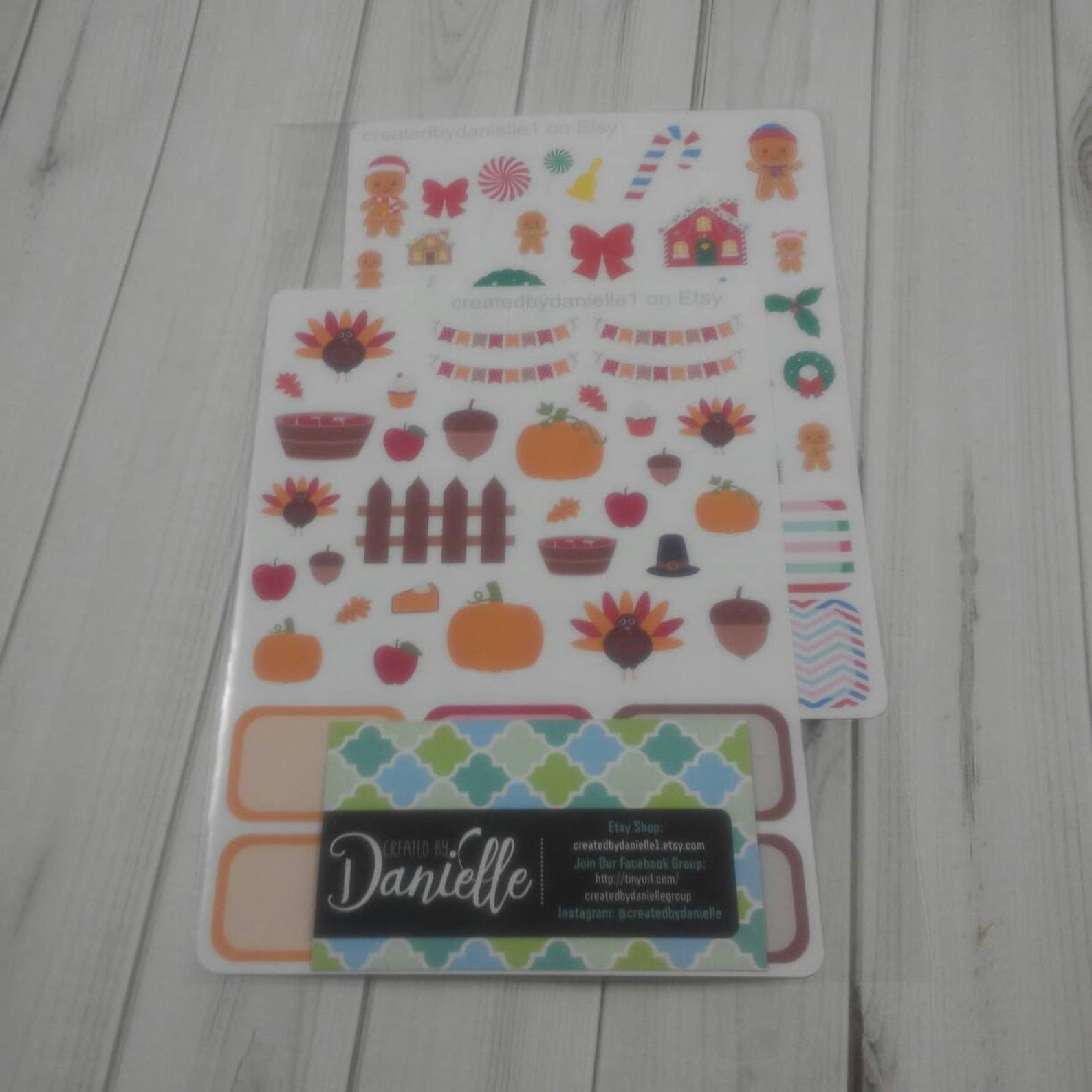 Thanksgiving Planner Stickers Holiday Planner Stickers | Etsy