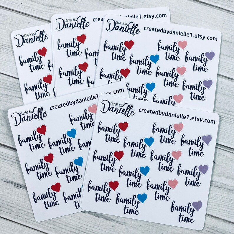 Family Time Planner Stickers Planner Stickers for Happy - Etsy