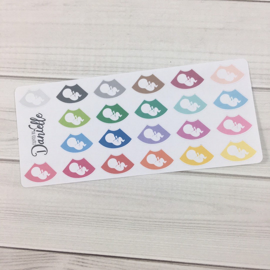 Baby Ultrasound Stickers, Baby Planner Stickers, Prenatal Appointment ...