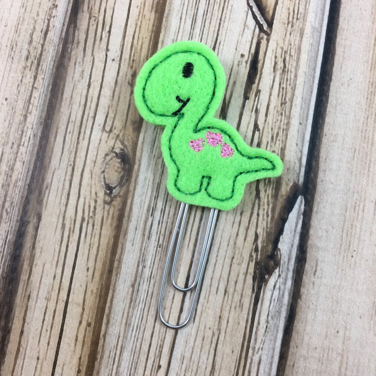 Dinosaur Bookmark Planner Clip Felt Paper Clip Dinosaur | Etsy