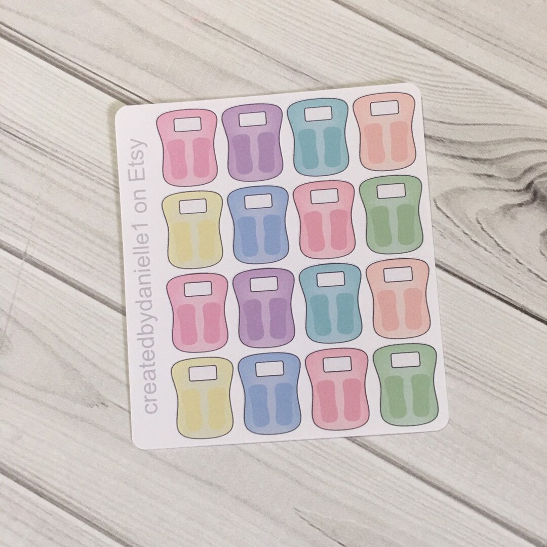 Weigh in Scale Sticker, Fitness Planner Stickers, Scale Planner ...