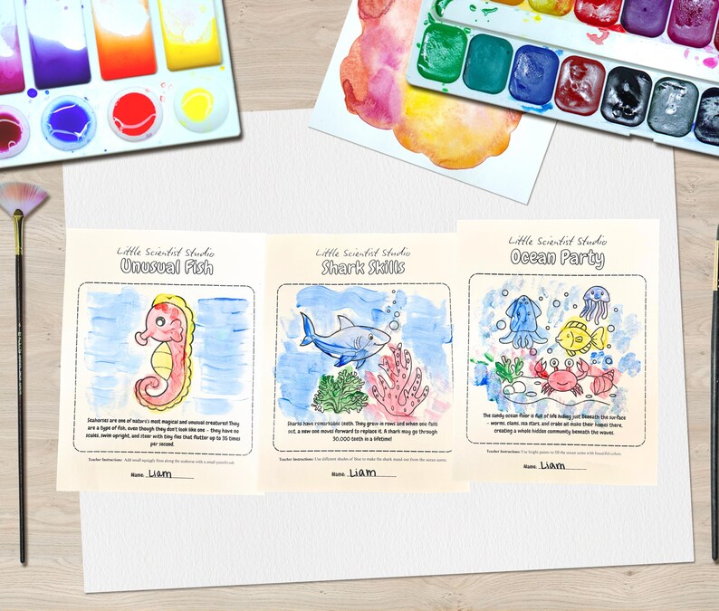 Preschool Ocean Science Activity Kit – Marine Biology Coloring Pages ...