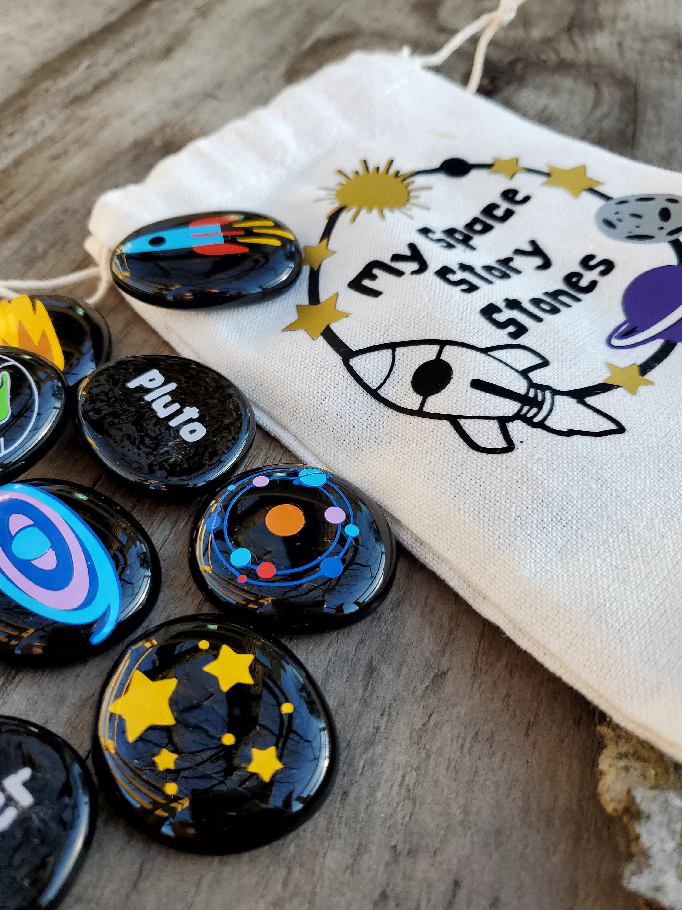Space Themed Story Stones a Great Learning Gift for Kids - Etsy