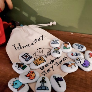 Personalized Fantasy Story Stones: Kids Learning Gift - Etsy