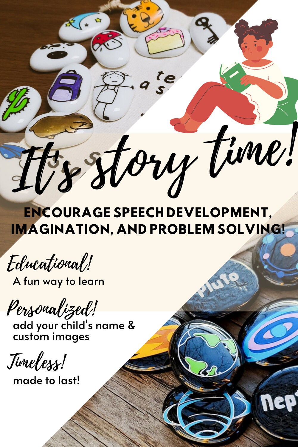 Space Themed Story Stones a Great Learning Gift for Kids - Etsy